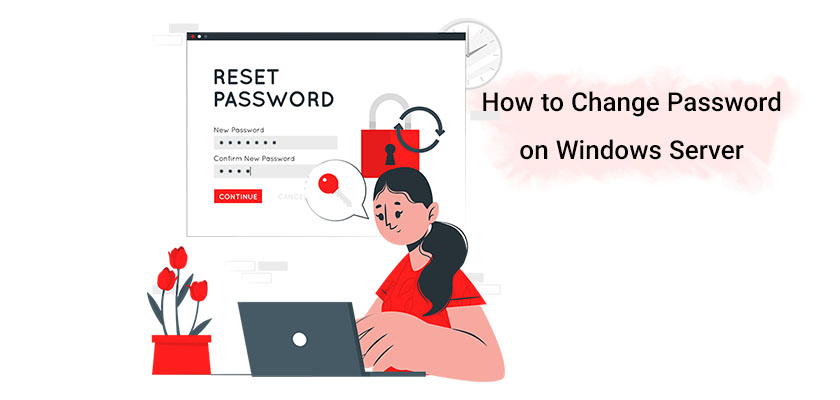 How to change windows server password RACKSET